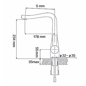 SJQKA-High end kitchen faucet, all copper hot and cold water tap, rotatable sink, wash basin faucet