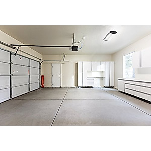 Lithonia Lighting 40K SGLL 24 80CRI 4000K PIR M4 Adjustable Indoor LED Garage Light with Integrated Motion Sensor, 5000 Lumens, 120 Volts, 80 Watts, Damp Listed, Silver