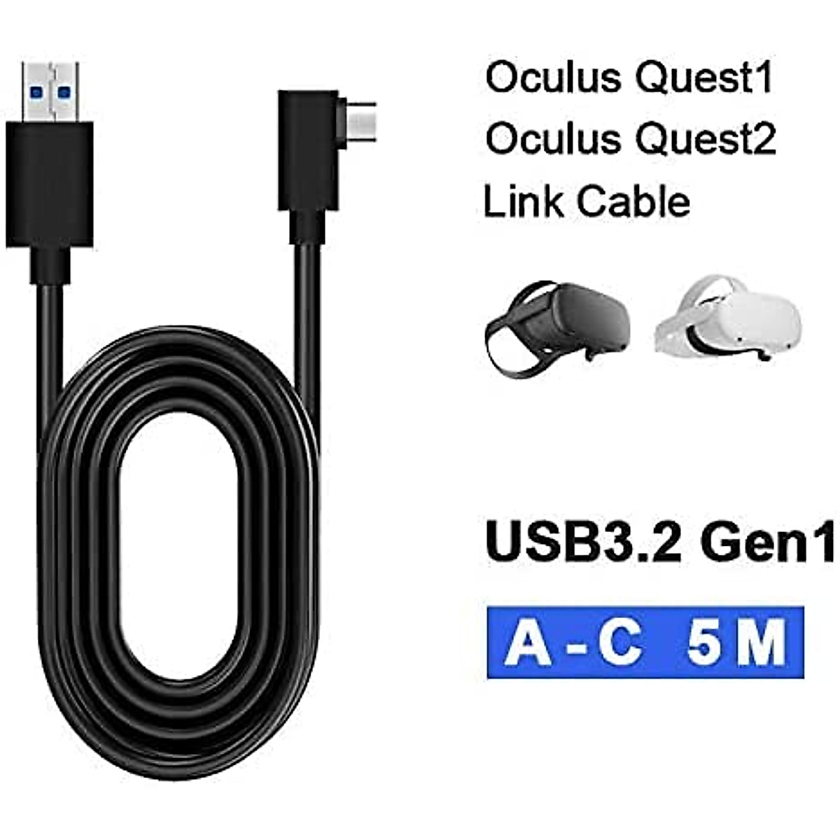 Master Cables Oculus Link Compatible Virtual Reality Headset Cable for Quest 2 and Quest
