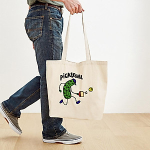CafePress Pickleball Pickle Art Tote Bag Canvas Tote Shopping Bag