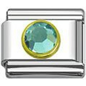 Sexy Sparkles Rhinestone Italian Charm Bracelet 9mm Link Choose Your Birthstone From Menu