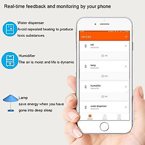 4pack Smart Plug Wireless Mini Outlet with Schedule,Remote Control Your Devices,Occupies Only One Socket, Compatiable with Alexa Echo Google Home Assistant, Christmas Light Socket Timing Function