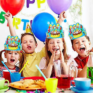 JTIEO 35Pack Birthday Party Crowns for Kids - Paper School Classroom Hats and VBS Supplies