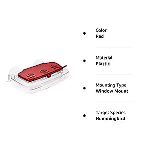 Juegoal Window Hummingbird Feeder, 8-Ounce