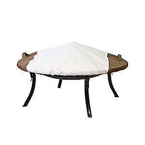 Amazon Basics Outdoor Round Patio Fire Pit Cover, Small, 44 inch