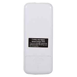 Universal Air Conditioner Remote Controller, Air Conditioner Remote Control Replacement Fit for R51M/E, Compatible with for R51 Series R51/E R51/CE R51M/CE R51D/E R51M/BGE R51M/BGE Air Conditioner