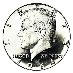 1964 - Kennedy Half Dollar 90% Silver 2 Coin Set Uncirculated