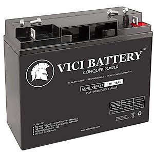 VICI Battery VB18-12 - 12V 18AH Replacement for Drive Medical Phoenix HD 3 12V 18Ah Wheelchair Battery