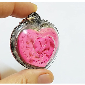 MiracleTH6395 Thai Magic Amule Pendant Ma Sep Nang Charm Inn Koo Takrud Buddha Talisman Power Couple Lover Partner Love Money Business Fortune Luck Blessed by Kruba Tao