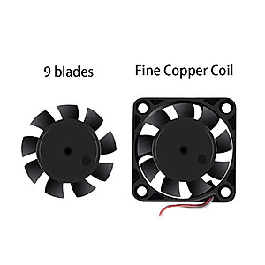 4 Pack 40mm USB Brushless Cooling Fan 40mm x 10mm Fan High Performance DC 5V Cooling Fan Speed 4200 RPM Fan for Small Appliances Series Replacement
