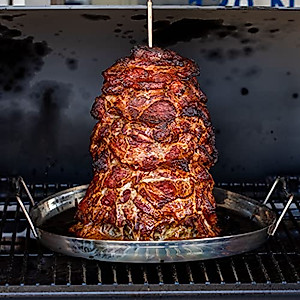 Trompo King Stainless Vertical Skewer, Barbecue Grill Stand, Great for Tacos Al Pastor, Shawarma, Brazilian Churrasco, Whole Chickens, Kabobs, and Many Other Delicious Dishes That Require Skewers!
