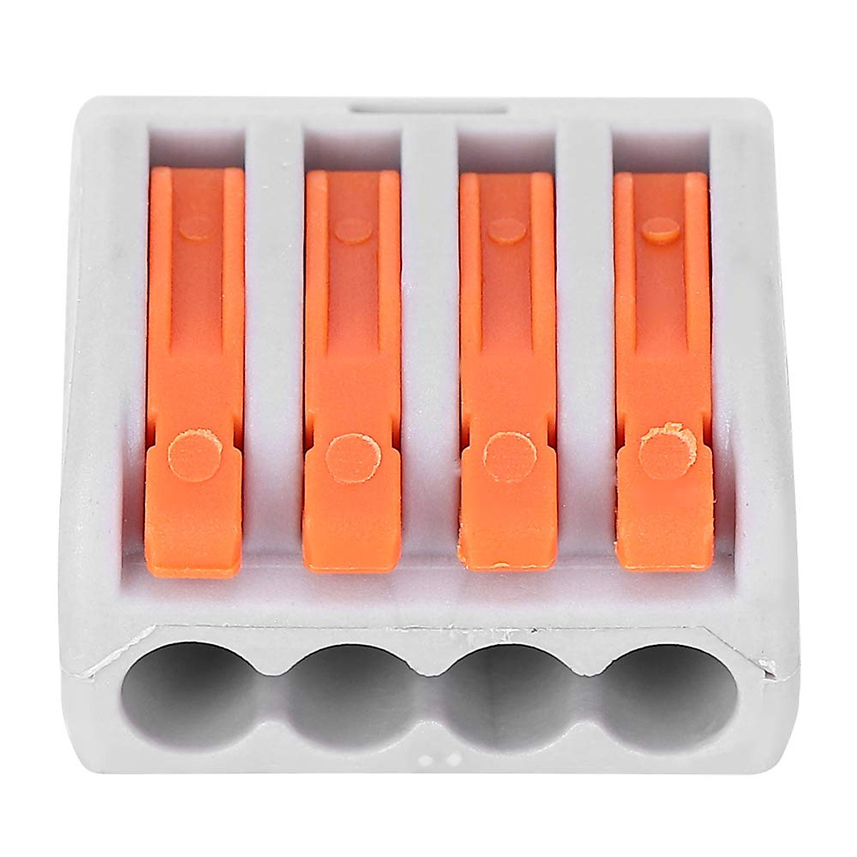 Wire Quick Connector,10pcs PCT-214 Wiring Connectors Terminal Blocks 4 Way Lighting Electrical Cable Fast Connection