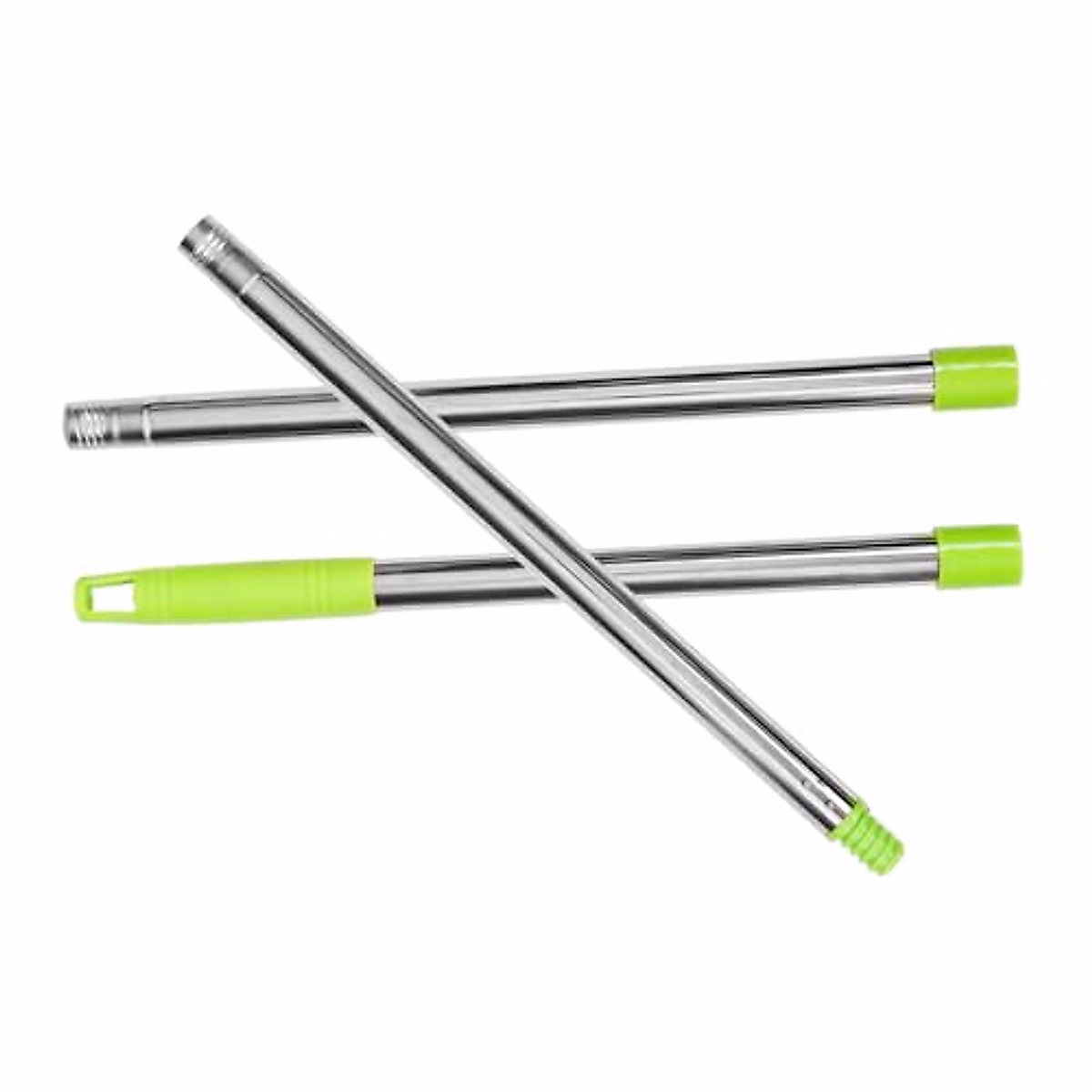 Healeved 2 Sets Mop Stick Transport Mop Pole Mop Handle Replacement Window Squeegee Commercial Broom Replace Handle Broom Holder Palo Rod para Broom Pole Mop Replace Handle Stainless Steel