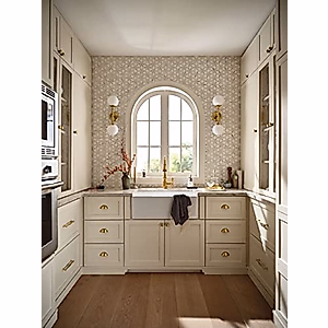 Moen Weymouth Brushed Gold Smart Faucet Touchless Pull Down Sprayer Kitchen Faucet with Voice Control and Power Boost, S73004EVBG