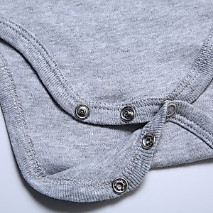 BFUSTYLE Child Baby Boy Girl Unisex Announcement Romper And Then There Were Five Paws Print Short Sleeve Winter Pregnancy Reveal Romper Shower Gifts Pure Gray Bodysuit Bulk Newborn 0-3 Months