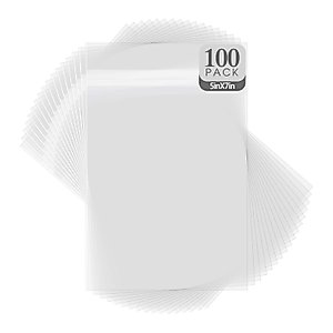 Golden State Art, 100 5 1/4 X 7 1/8 Clear Bags for 5x7 Photo Mats