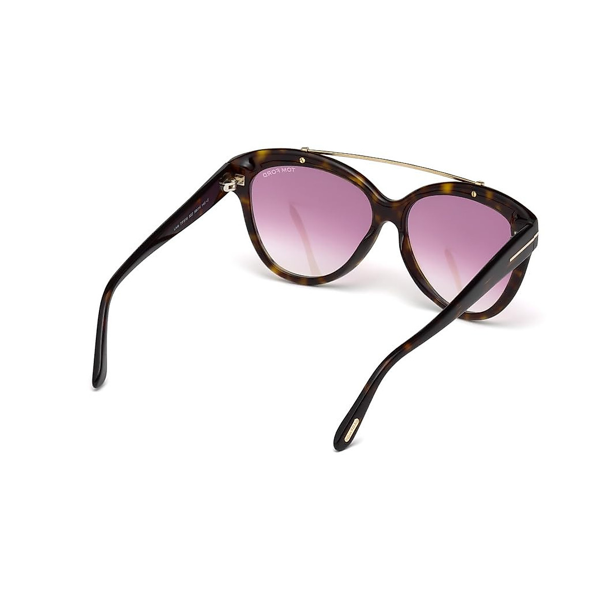 Tom Ford TF518 Livia 52Z Womens Dark Havana/Gold 58 mm Sunglasses - dark havana/gold