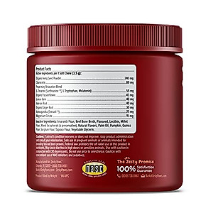 Zesty Paws Calming Chews for Dogs - Composure & Relaxation for Everyday Stress & Separation - with Ashwagandha, Organic Chamomile, L-Theanine & L-Tryptophan – Bison - 90 Count