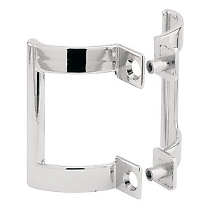 Slide-Co 193128 Shower Door Handle Set, 2 In. Mounting Hole Centers, Diecast Construction, Chrome-Plated (1 Set)