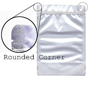 AwePackage Mylar Aluminum Foil Zipper Bag for Long Term food storage and collectibles - vacuum seal (10, 1.5 Gallon(12x16"))