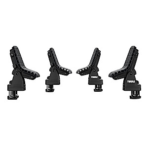 Thule DockGrip - Carries up to 36" wide kayaks and SUPs - Fits all hull shapes - Fits most roof rack cross bars - Kayak roof rack - Stand up paddleboard compatible - 85lb weight capacity
