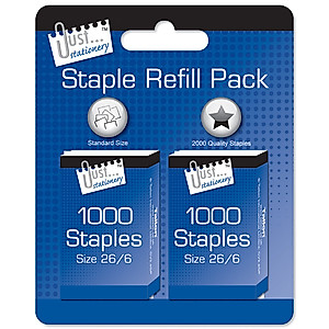 Just Stationery 2 x 1000 No 26 Staples