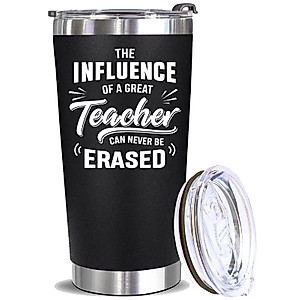 WECACYD Teacher Appreciation Gifts - Teacher Christmas Gifts, Teacher Birthday Gifts - Cute Idea for Birthday, Appreciation Week, Christmas, Valentines Day - 20oz Teacher Cup Tumbler