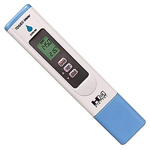 HM Digital COM-80 Electrical Conductivity (EC) and Total Dissolved Solids Hydro Tester, 0-5000 ppm TDS Range, 1 ppm Resolution, 2% Readout Accuracy