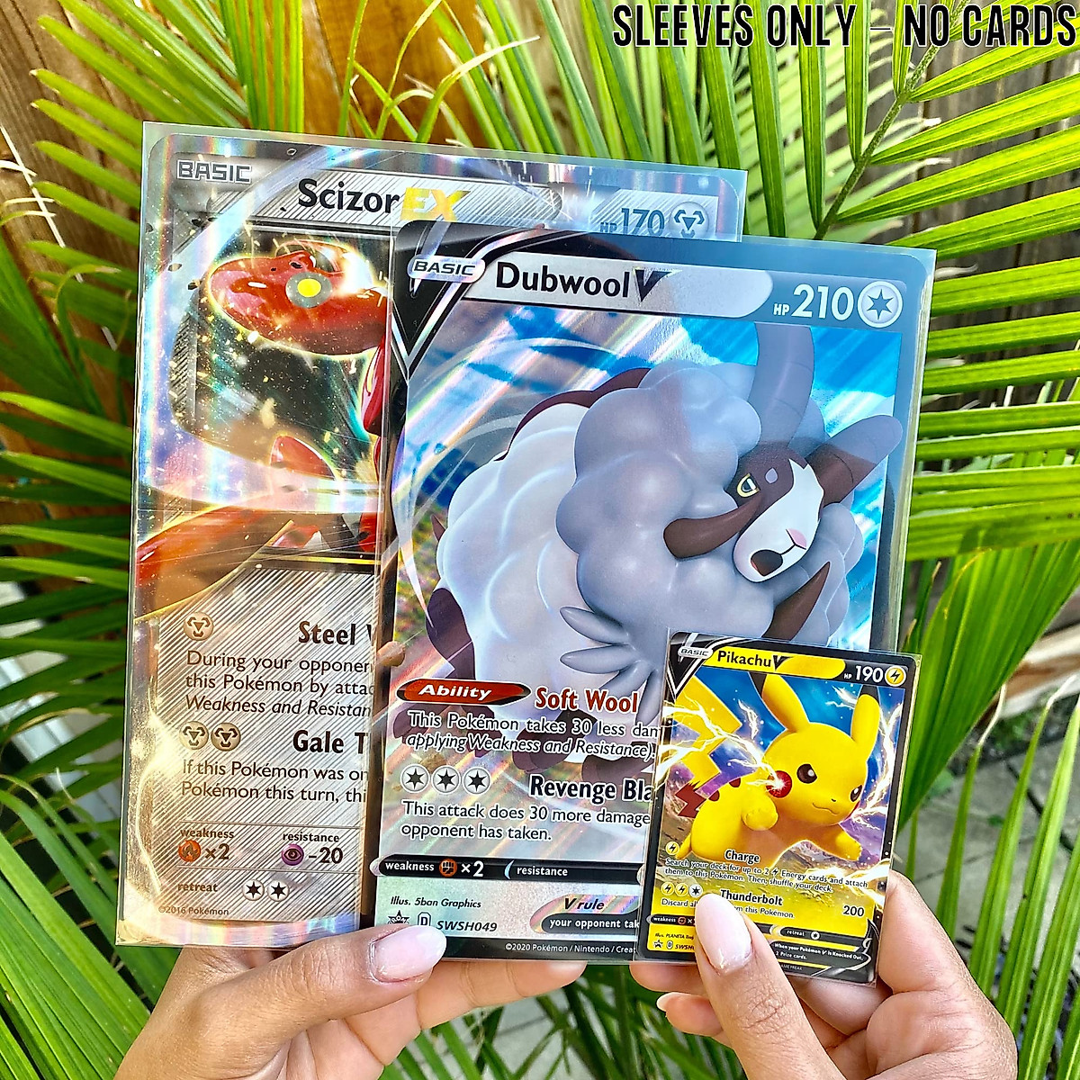 Jumbo Card Sleeves (40pk Jumbo Sleeves - Large - 5.4"x7.5")