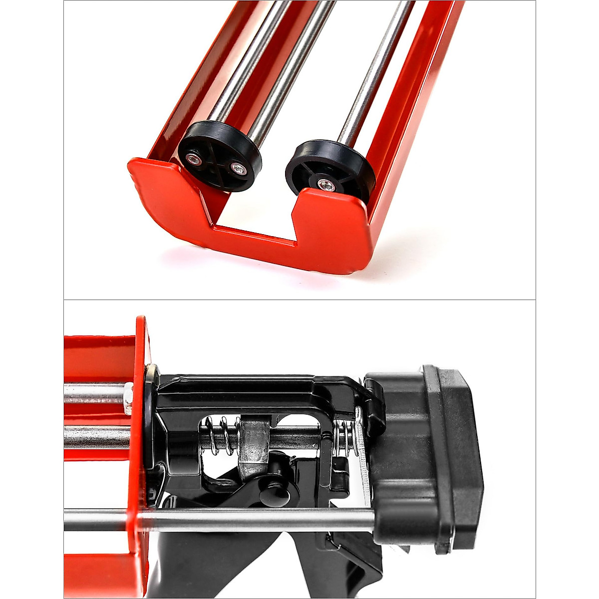 QWORK Epoxy Gun 400 mL/13.5 fl oz (1:1 Mix Ratio) Caulking Gun Effortless Silicone Sealant Caulk Gun, Dual Component Applicator for Panel Bond Gun