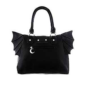 Restyle Gothic Bat Wing Crescent Moon Purse Handbag Witchcraft Wicca Punk Bag One-Size