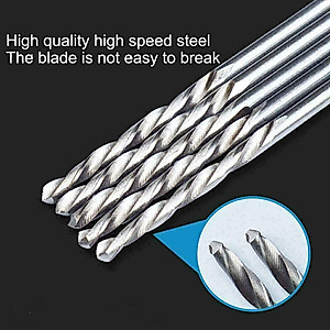 20 Pcs 1.6 mm HSS Micro Twist Drill Bit, Mini High Speed Steel Drill for Wood, Plastic, Soft Metal