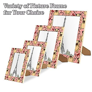 POFATO Magic Dog 8x10 Picture Frame Wood Photo Frame for Tabletop Display Wall Mount Picture Frame Display 8 x 10 Inch Photo Wall Decor Home Gift Frames