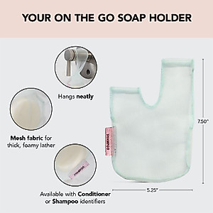 Kitsch Self Draining Shower Caddy and Bottle Free Beauty Soap Bar Bag with Discount