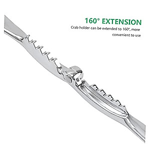 Cabilock 1pc Crab Tools Walnut Stainless Steel Bottle Opener Crab Leg Crackers Household Tools Seafood Opener Home Crab Tools Crab Pliers Tool Crab Pliers Tools Biscuit Lobster Crab