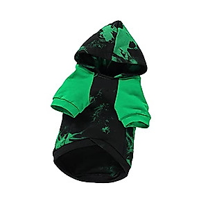 Neiwech Small Dogs Knitted Sweaters Medium Cats Soft Sweatshirts Pet Puppy Warm Winter Clothes Black Green S 63S226