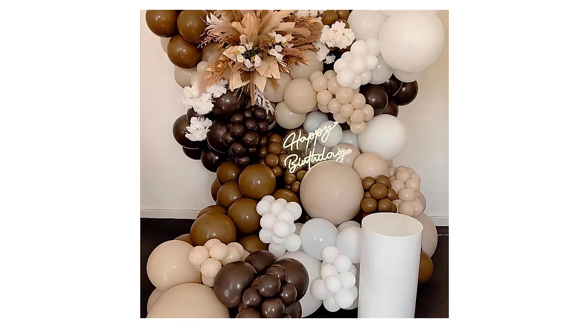 Dark Brown Balloons – 110pcs Party Decorations