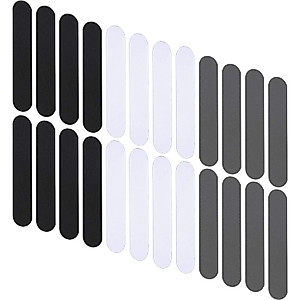 Geyoga Hat Size Reducer (48 Pieces, Black, White, Gray) - Soft EVA Foam Hats Tape for Tightening Men and Women's Hats & Caps, Adjustable Sweatband