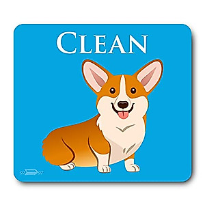 Dog Butt Funny Clean Dirty Dishwasher Magnet, Reversible Dish Washer Refrigerator Sign, Funny Corgi Butt, Double Sided Strong Kitchen Flip Indicator, Bonus Universal Magnetic Plate, Animal Magnet