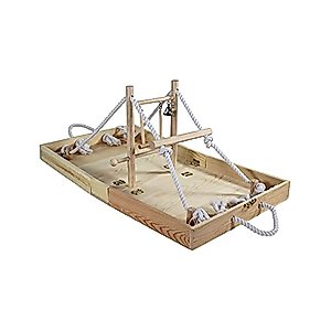 PENN-PLAX Bird Life Foldable Playpen – Perfect for Parakeets, Lovebirds, Cockatiels, and Conures – Great Storage Solution – Extra-Extra Large Size (Natural Brown)