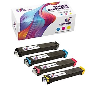 AZ SUPPLIES Compatible Toner Cartridge Replacement for Sharp MX-51NTBA MX-51NTCA MX-51NTMA MX-51NTYA MX-4110N MX-4111N MX-4140N MX-4141N -BK,C,M,Y