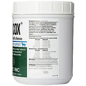 Phycox 120 Count Joint Support Soft Chew for Dogs 2 Pack (240 chews)