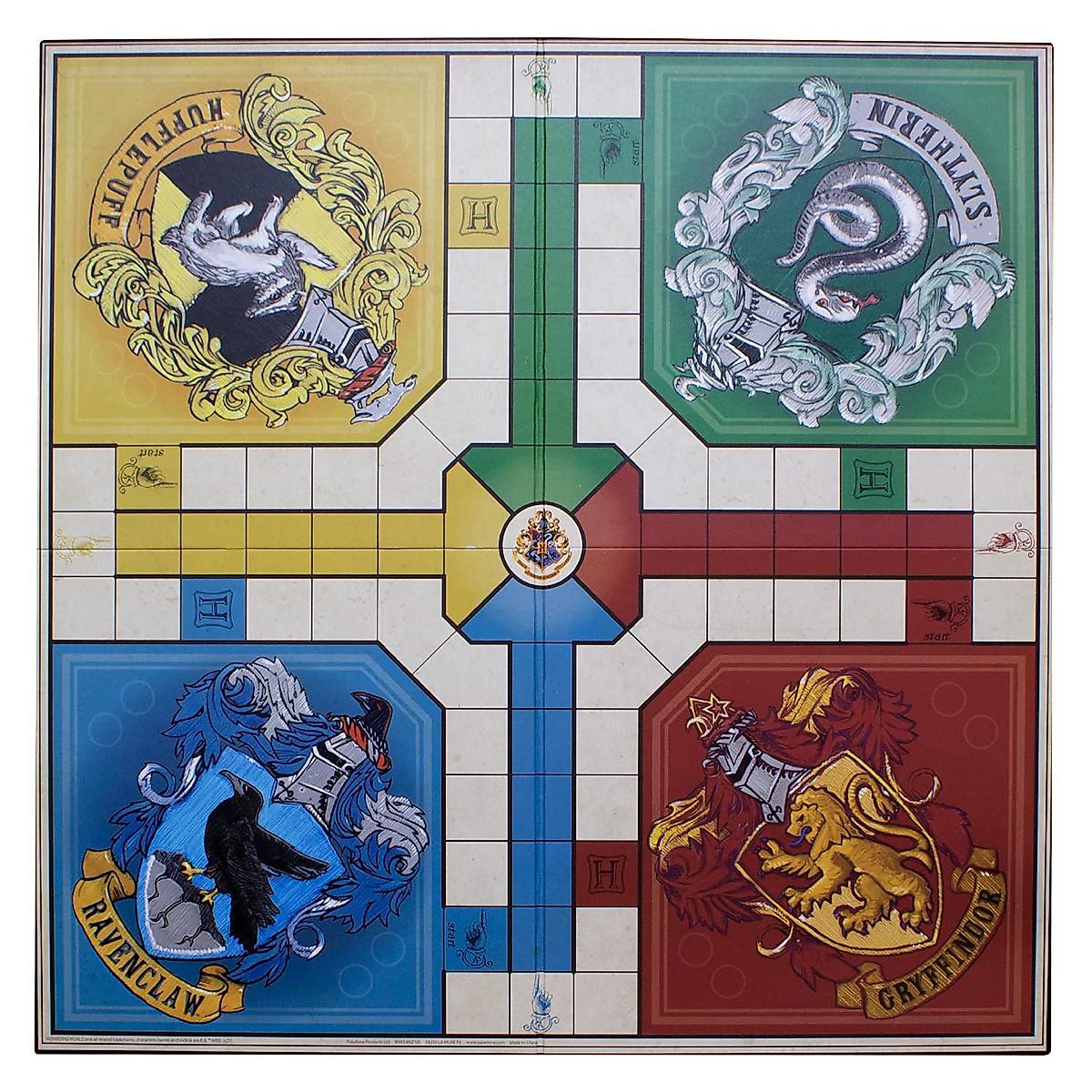 Paladone Hogwarts Ludo - Family Night Board Game - Ages 6+ 2-4 Players - Officially Licensed Harry Potter Merchandise