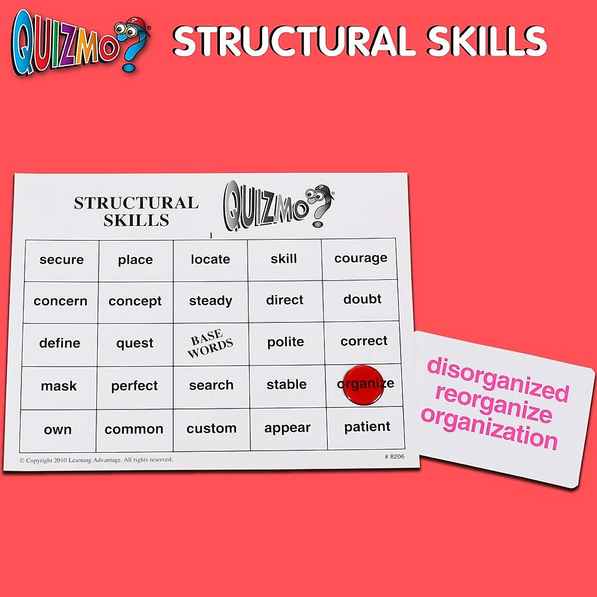 Learning Advantage 8206 QUIZMO Structural Skills