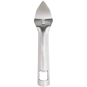 Royal Industries Can and Bottle Opener, King Can Punch, 7" Long, 1.5" Wide, Stainless Steel, Commercial Grade