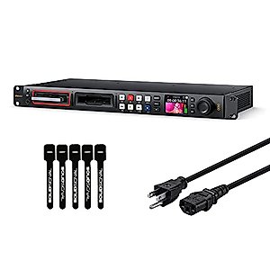 Blackmagic Design HyperDeck Studio 4K Pro Recorder with 6 ft Power Cord and 5 Pack of SolidSignal Cable Ties (HYPERD/ST/DG4P)