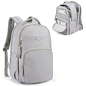 Missnine Laptop Backpack for School Travel Women 15.6 Inch Computer Back Pack with Charging Port Water Repellent Bookbag Lightweight