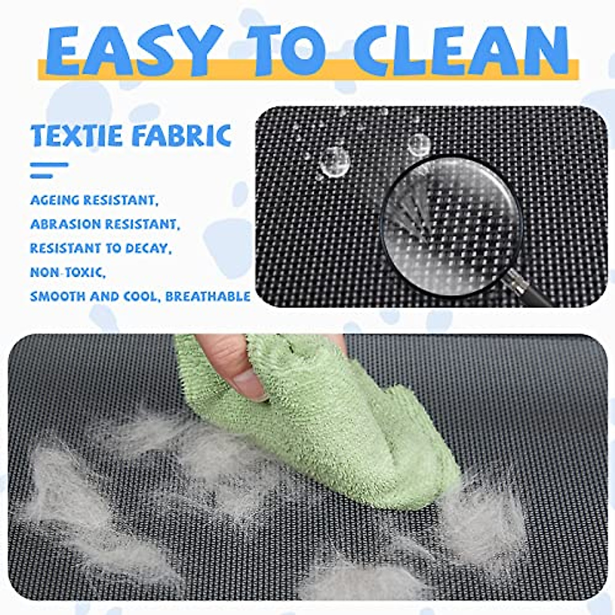 YUNYUDashing Elevated Dog Bed, Portable Raised Dog Bed for Indoor & Outdoor Use, Dog Cot Easy to Install and Clean Non-Slip Rubber Feet, Breathable Mesh, Suitable for Small to Large Dogs, Grey