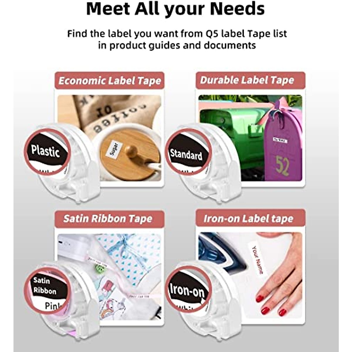 Bluetooth Label Maker, P12 Label Printer Compatible with iOS, Android, Easy-to-Use App, Great for School Home Office Organization Outdoor Use, Includes 1 Label Tapes