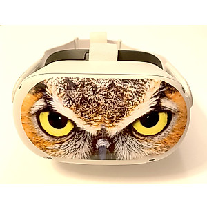 Owl Decal for Meta/Oculus Quest 2 VR Headset - Glossy Vinyl Sticker